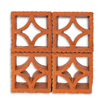 Breeze Ventilated Clay Decorative Block - Escala Pattern – Domeco